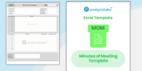 MOM Format: Minutes of Meeting Excel Template - Free Download