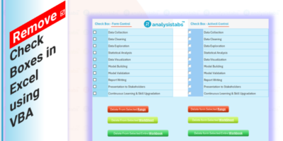 Remove Checkbox in Excel Range, Worksheet & Userforms