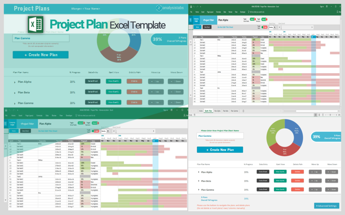 Project Plan Template - Single Project