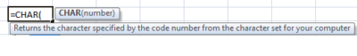 CHAR Function in Excel Formulas with Examples