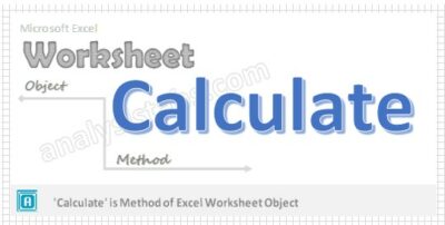 Calculate Worksheet Method VBA - Explained with Examples