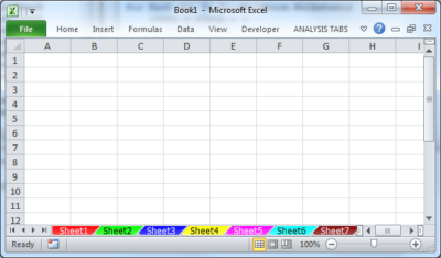 Change the Color of Sheet Tabs in Excel VBA - Analysistabs