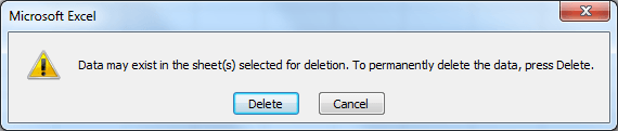 VBA Delete Worksheet Excel Macro Example Code