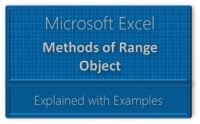 VBA Range Methods Explained with Examples