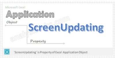 ScreenUpdating Application Property VBA - Explained with Examples