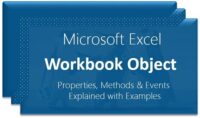 VBA Workbook Excel Object Examples with Explanation