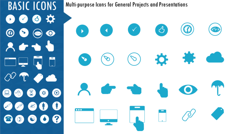 Iconic - Essential Scalable Icons PowerPoint Template