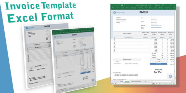Invoice Template Excel - Free Download (xlsx & xls Format)