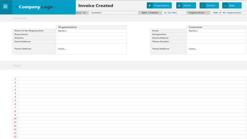 Invoice - Excel Project Management Templates