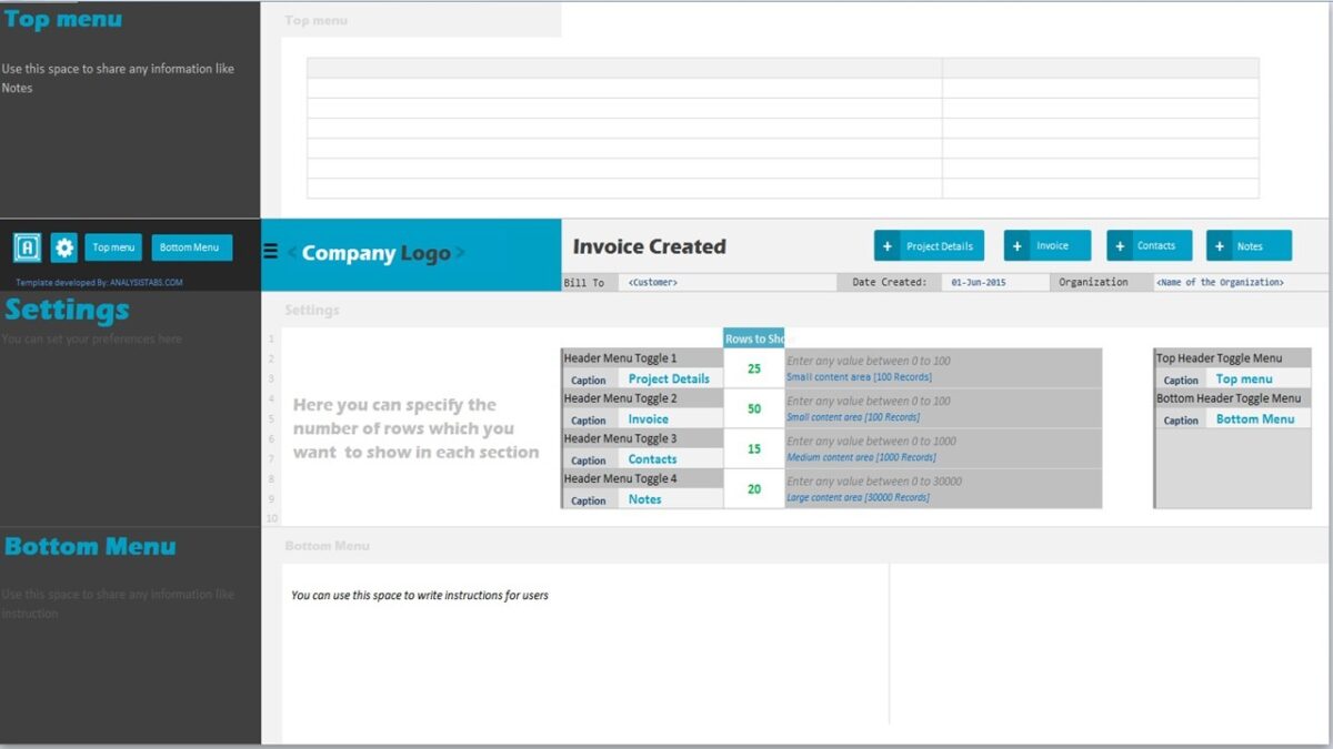 Invoice - Excel Project Management Templates