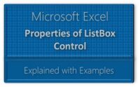 VBA ListBox Properties Explained with Examples