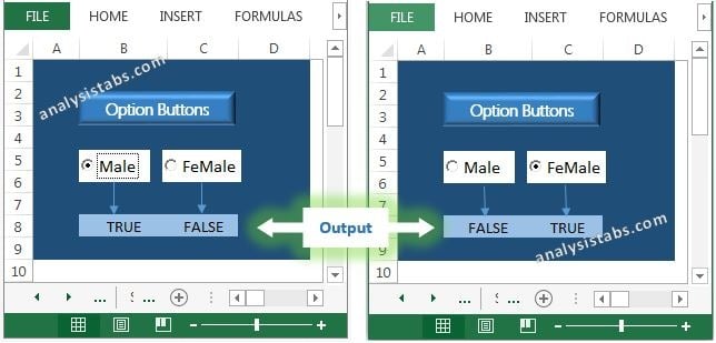 Activex Optionbutton Control Vba Explained With Examples