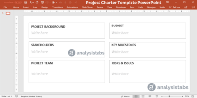 Project Charter Template PPT - Project Management Templates