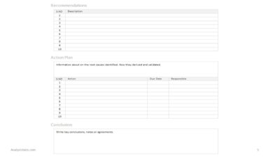 RCA | Route Cause Analysis Word Template