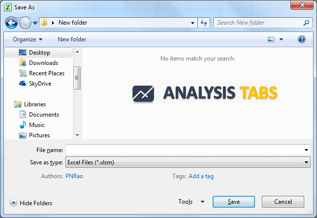 VBA Save As Workbook To Specific Folder In Excel And Save Dialog Box