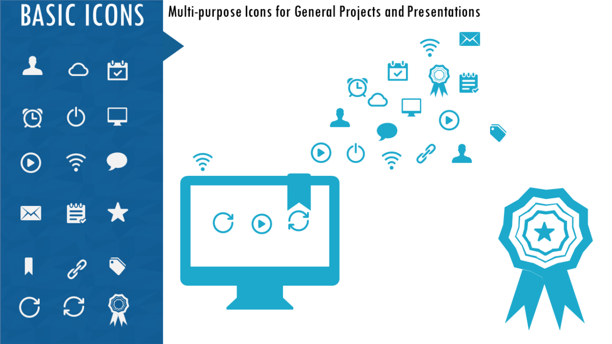 Iconic - Essential Scalable Icons PowerPoint Template