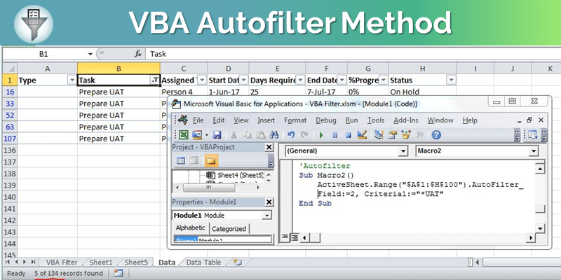 VBA Autofilter Excel Filter Explained With Examples