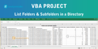 VBA List Folders Subfolders in Directory - Project Explained