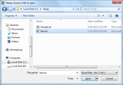 VBA Open File DialogBox - Excel Macros Example Code