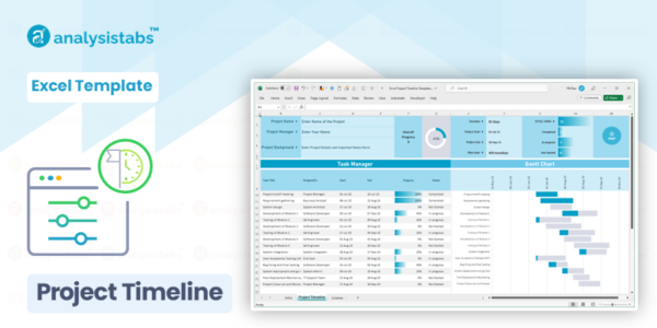 Project Timeline Template Excel - Analysistabs