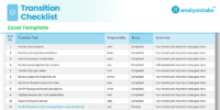 Project Transition Checklist Template - Excel, Word, PPT & PDF