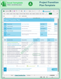 Transition Plan Templates - Excel, Word, PPT Free Download