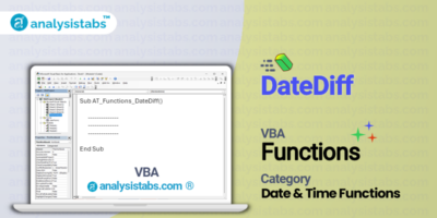VBA DateDiff Function - Explained with Examples