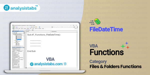 Vba Filedatetime Function Explained With Examples 3861