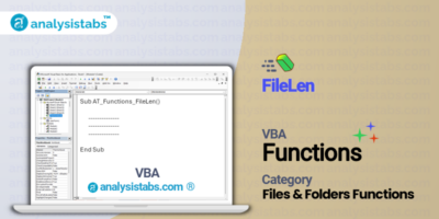 VBA FileLen Function - Explained with Examples