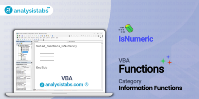 VBA IsNumeric Function - Explained with Examples