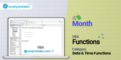 VBA Month Function - Explained with Examples