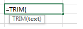 TRIM Function in Excel Formulas with Examples