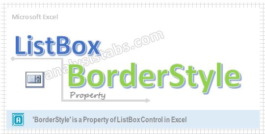 VBA BorderStyle Property of ListBox Explained with Examples